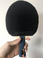 Ma Long hurricane long 3 custom blades and Ma Long blue sponge for sale ...